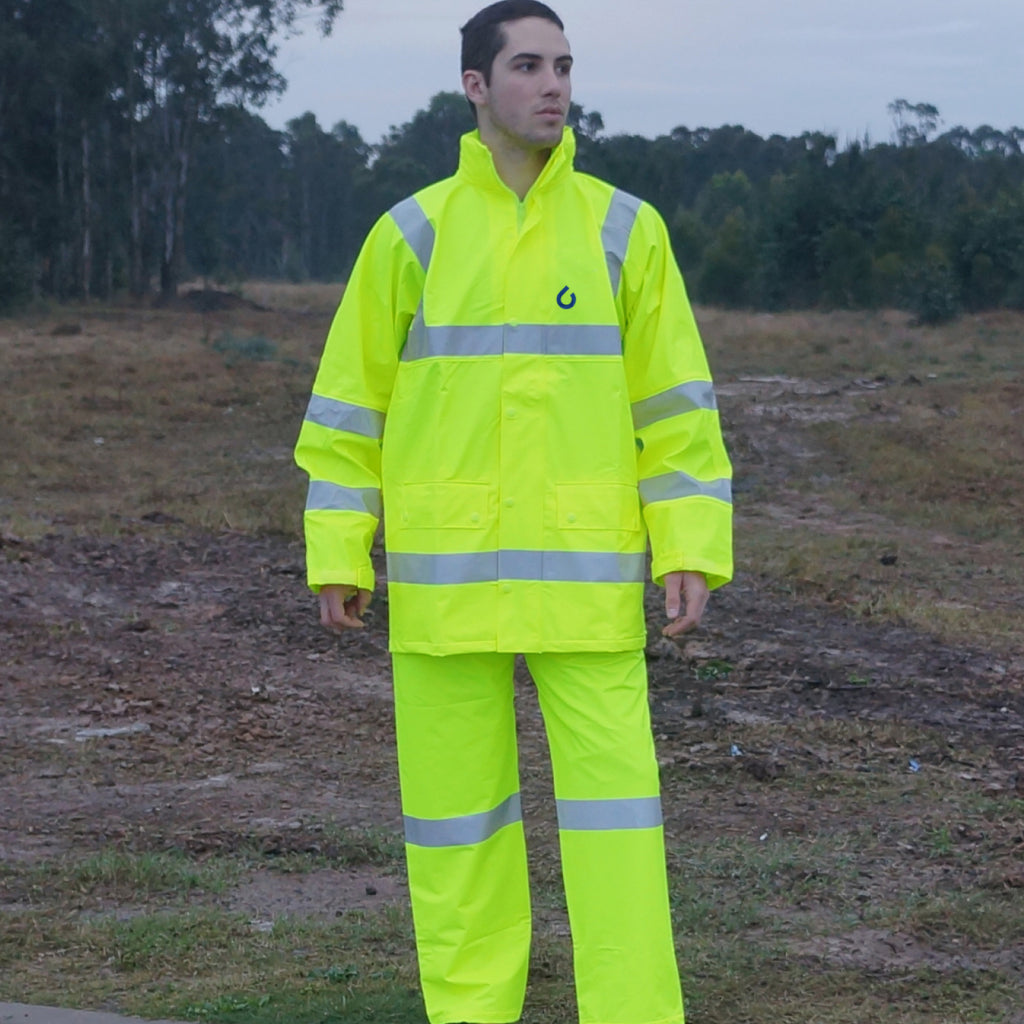 Monsoon Hi-Vis Waterproof Jacket - Team® Australia